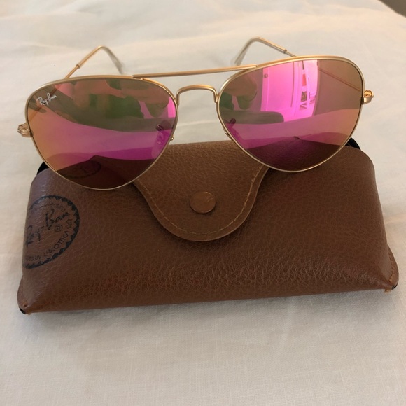 Ray-Ban | Accessories | Pink Ray Ban Aviator | Poshmark
